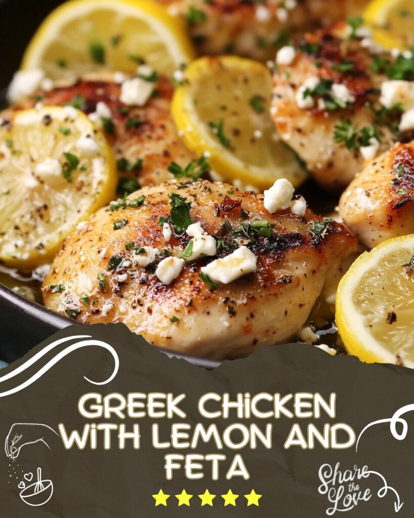 Greek Chicken with Lemon and Feta