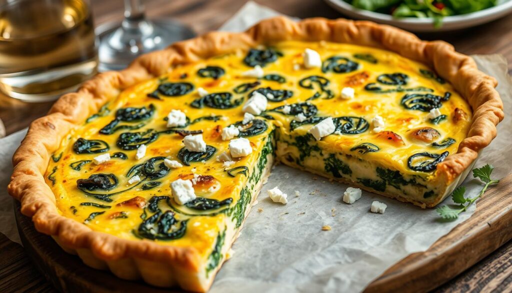 Spinach and Feta Quiche