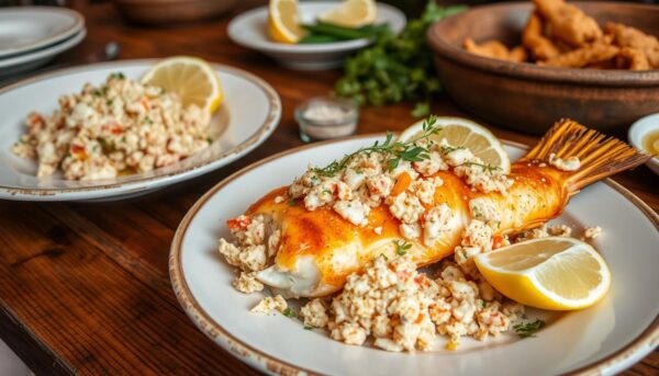 Best Stuffed Catfish With Cheese Spinach and Shrimp Recipe