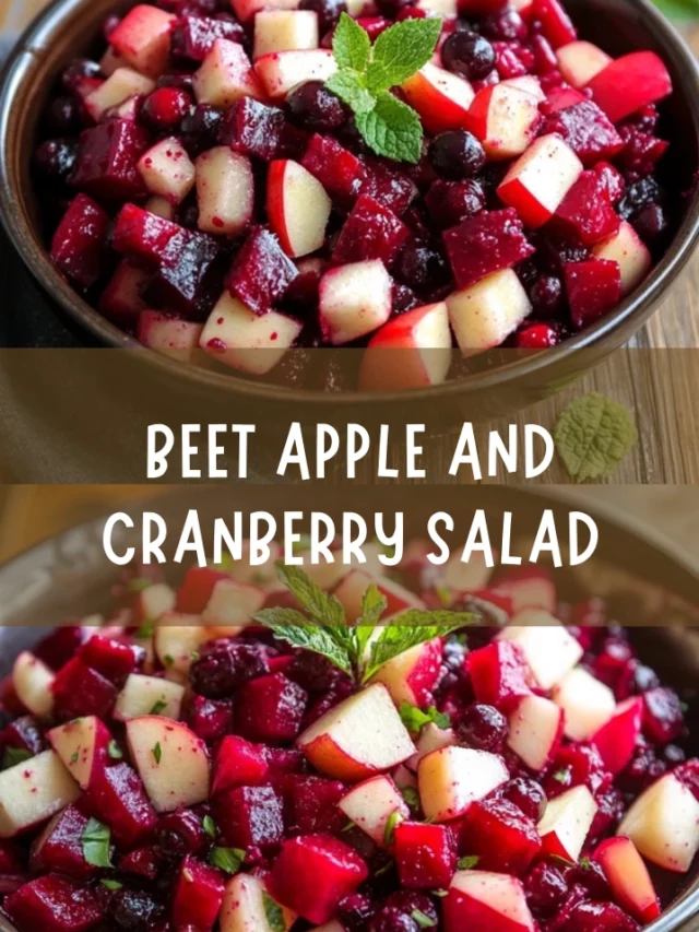 Beet Apple and Cranberry Salad