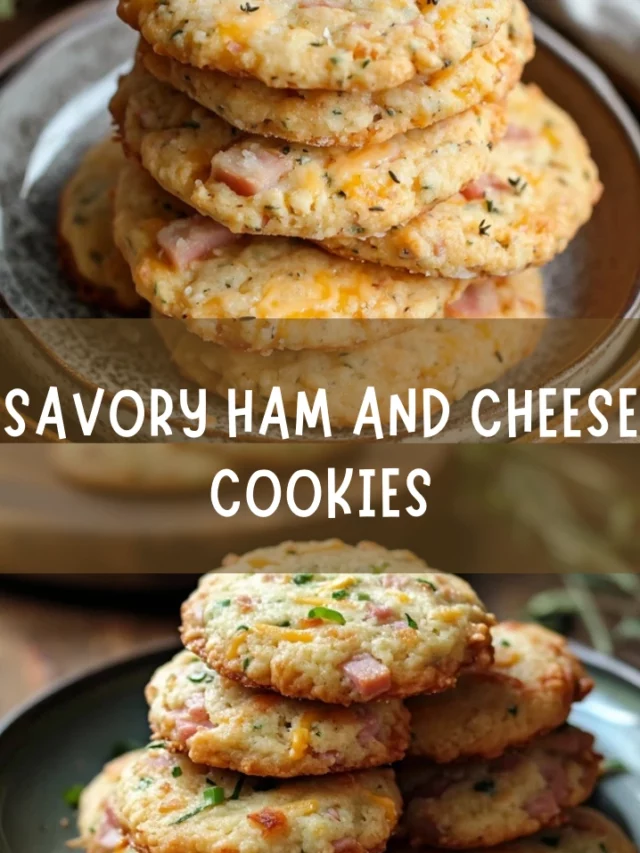 Savory Ham and Cheese Cookies