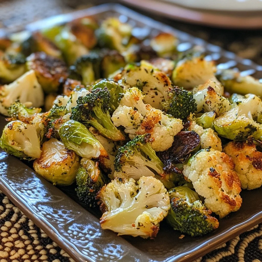 Broccoli Brussels Sprouts Cauliflower Roast