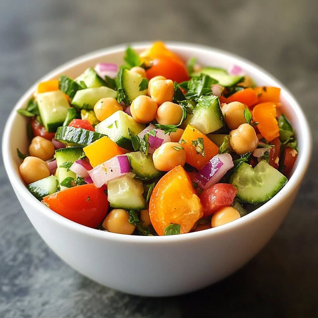 Double Bean Mediterranean Salad