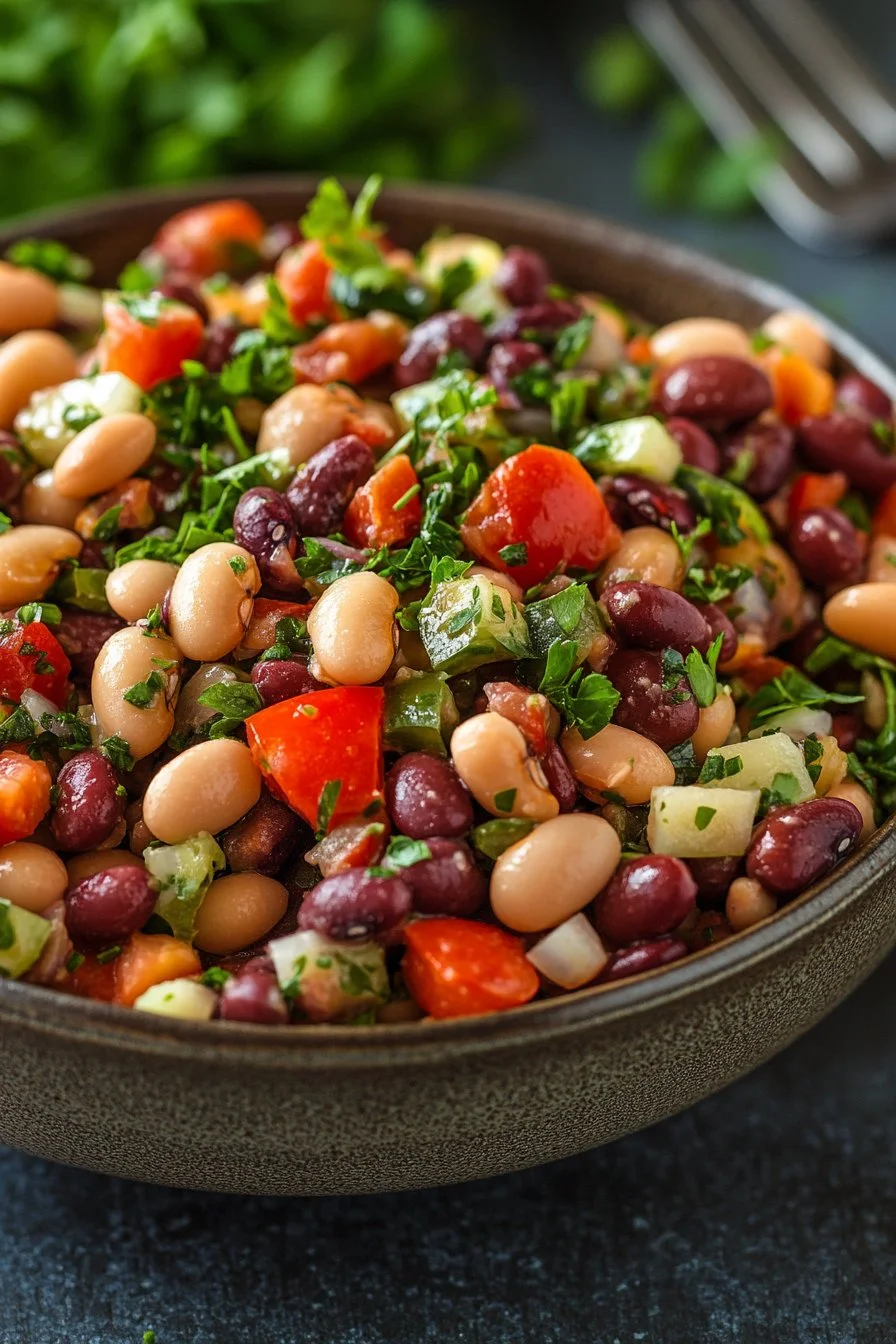 Double Bean Mediterranean Salad