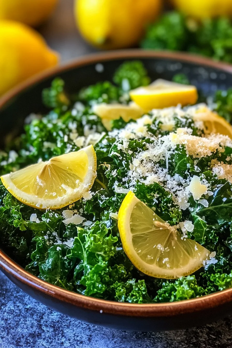 Lemon Parm Kale Salad