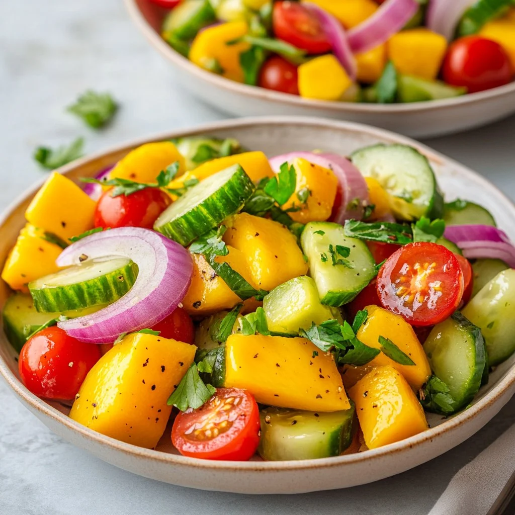 Refreshing Mango Salad Recipe with Lime Dressing