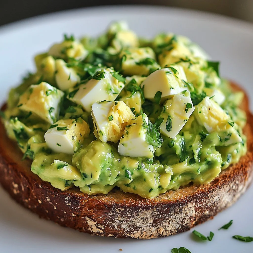 SIMPLE & ZESTY MEDITERRANEAN AVOCADO EGG SALAD