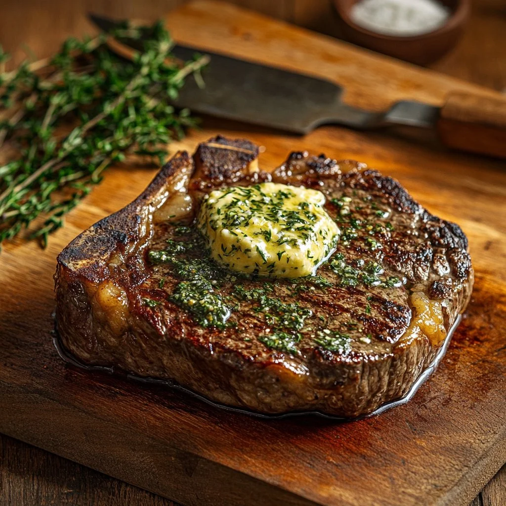 Pan Seared Ribeye Steak